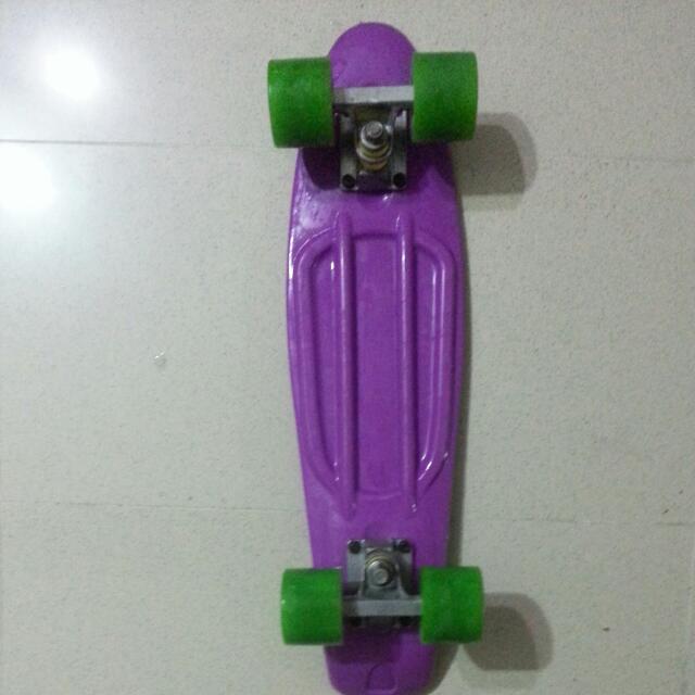 Purple Penny Board With Grip Tape, Sports Equipment, Exercise & Fitness ...