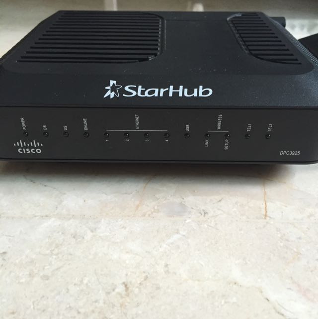 Starhub Cisco DPC3925 Cable Modem-Router, Computers & Tech, Parts ...