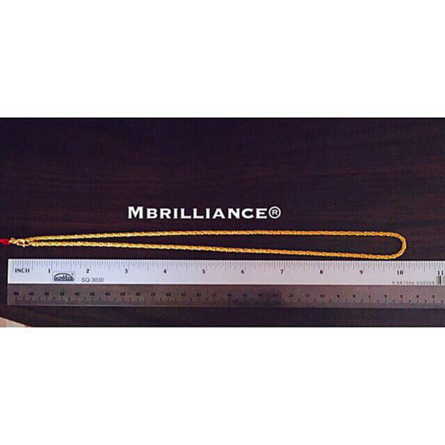 Laser Rope chain 916 Gold By Mbrilliance, Luxury on Carousell