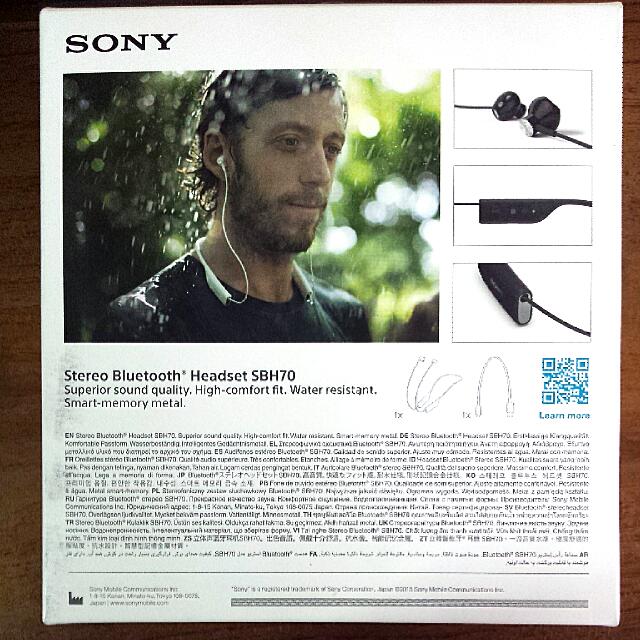 Sony Bluetooth Water Resistant Headphones, Computers & Tech, Parts ...
