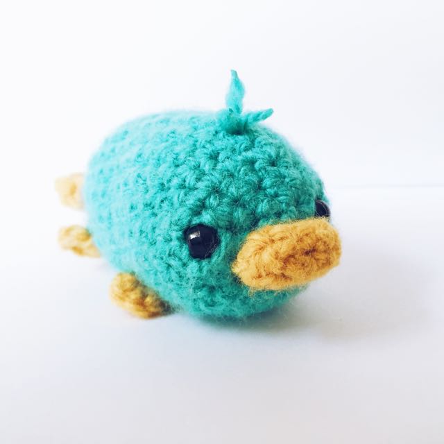 Perry The Platypus Tsum Tsum Amigurumi/crochet Plush, Hobbies & Toys ...