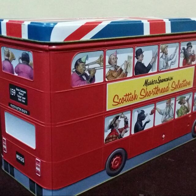 Selling empty Marks and Spencer Scottish Shortbread Selection Bus Tin ...