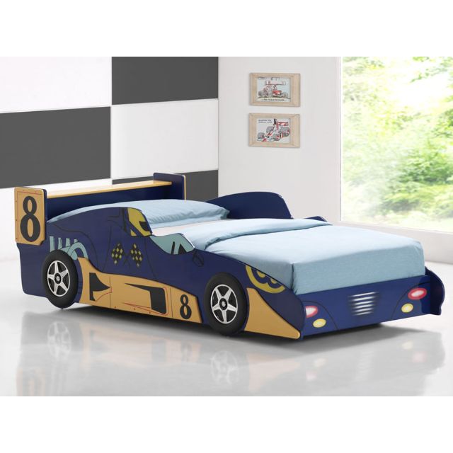 Single Blue F1 Race Car Bed Frame for Boys/Kids, Babies & Kids, Baby ...