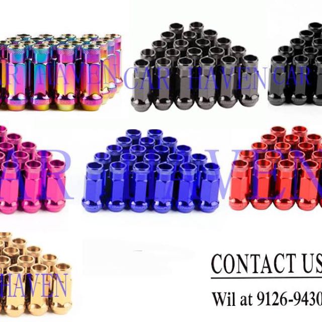 LONG SOLID STEEL WHEEL NUTS M12 x 1.25 / M12 x 1.5, Car Accessories ...