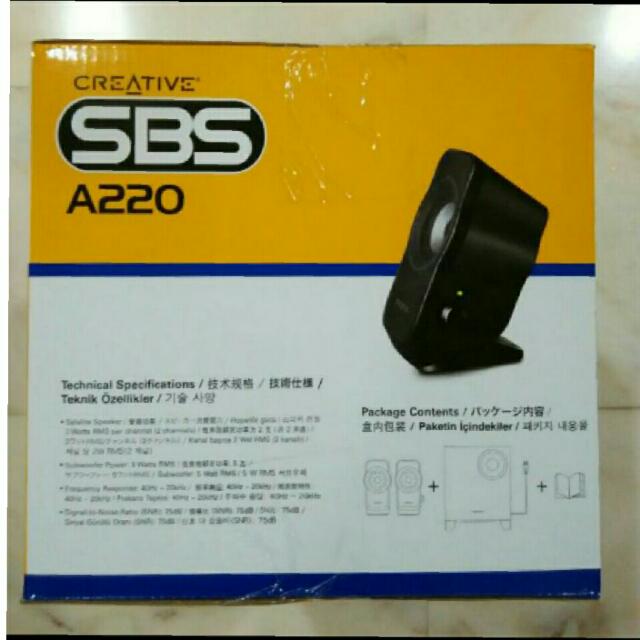 Creative SBS A220 Speaker (Brand New), Audio, Soundbars, Speakers ...