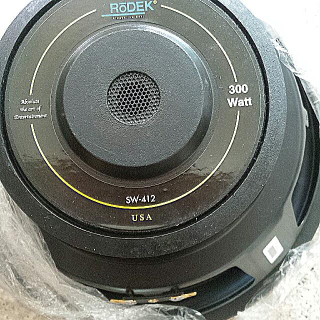 RODEK SW-412 Sub-Woofer 12" (USA), Audio, Soundbars, Speakers ...