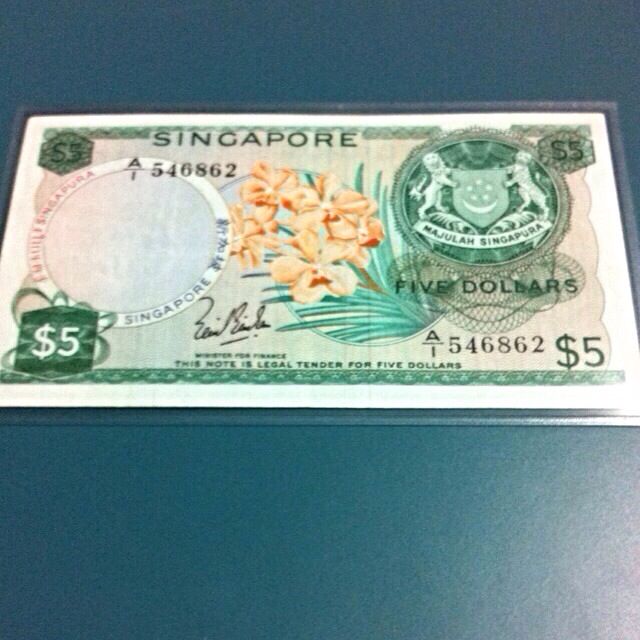 $5 Orchid Note, Hobbies & Toys, Memorabilia & Collectibles, Currency on ...