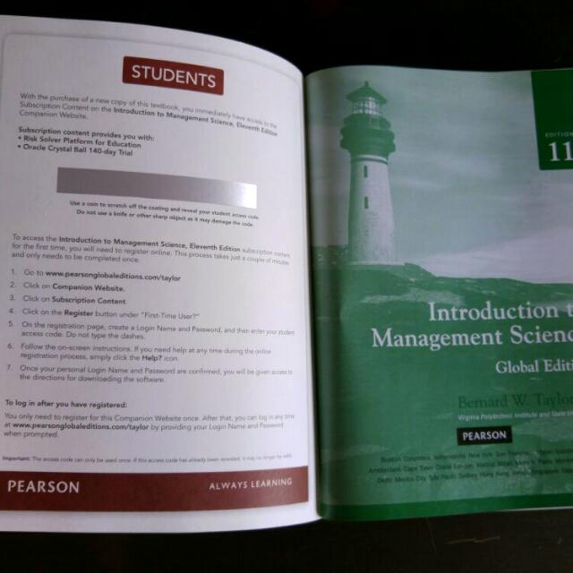 Introduction to Management Science, Hobbies & Toys, Books & Magazines ...