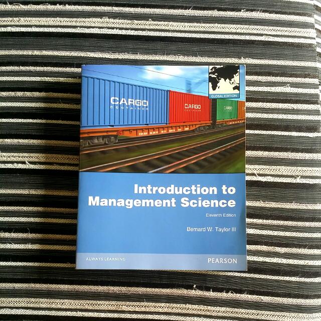 Introduction to Management Science, Hobbies & Toys, Books & Magazines ...