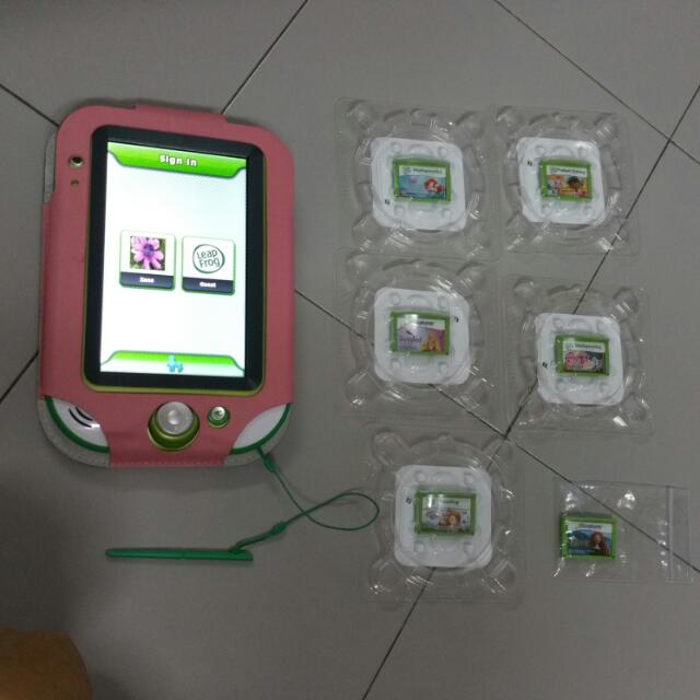 Leapfrog Ultra Pad With 6 Cartridges, Hobbies & Toys, Toys & Games on ...
