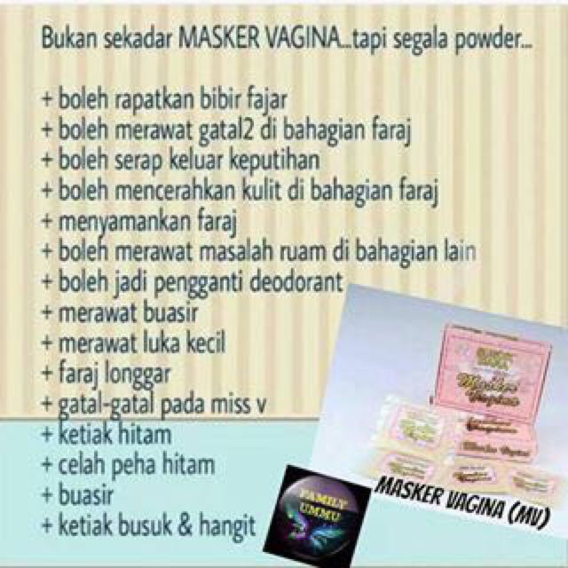 Masker Vagina, Beauty & Personal Care, Face, Face Care on Carousell