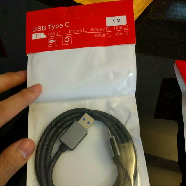 USB Type C CABLES (TYPE A To TYPE C), Computers & Tech, Parts ...