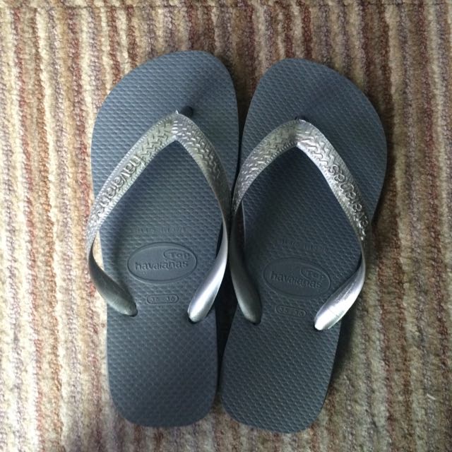 Havaianas Silver Grey, Women's Fashion, Footwear, Flipflops and Slides ...
