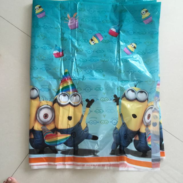 Original Minion Helium Ballon,table Cloth, Babies & Kids, Baby Nursery ...