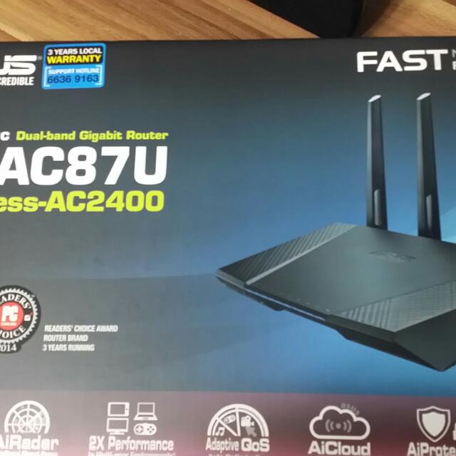 Asus RT-AC87U SUPER FAST ROUTER, Hobbies & Toys, Toys & Games on Carousell