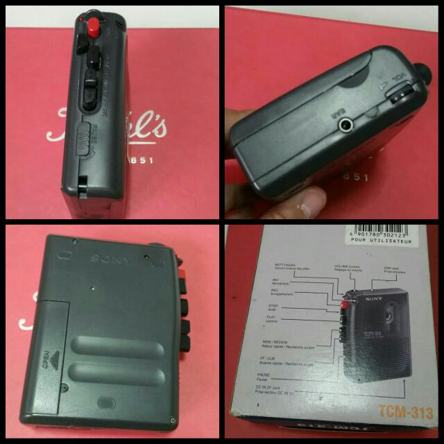 Sony TCM 313 Cassette Recorder Player. Faulty. Clearance, Hobbies ...