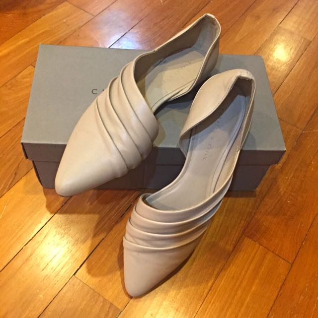 CHARLES AND KEITH // D'orsay Nude, Women's Fashion, Footwear, Heels on ...