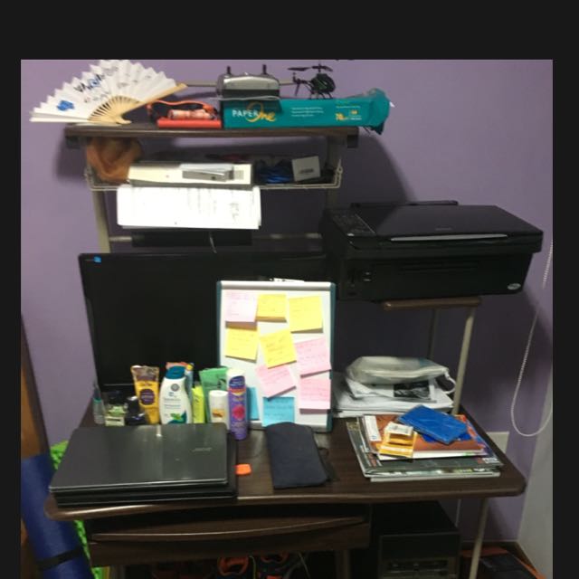 computer table, Furniture & Home Living, Furniture, Tables & Sets on ...