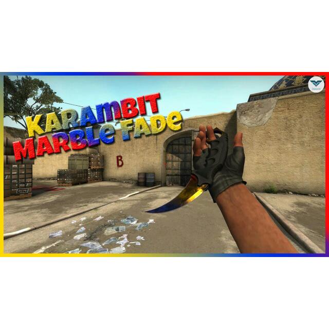 Csgo Karambit Marble Fade, Hobbies & Toys, Toys & Games on Carousell