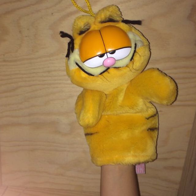 Garfield Hand Puppet, Hobbies & Toys, Toys & Games on Carousell