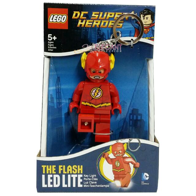 LEGO FLASH LED KEY LIGHT Keychain Keyring Flash Minifigure DC COMICS ...