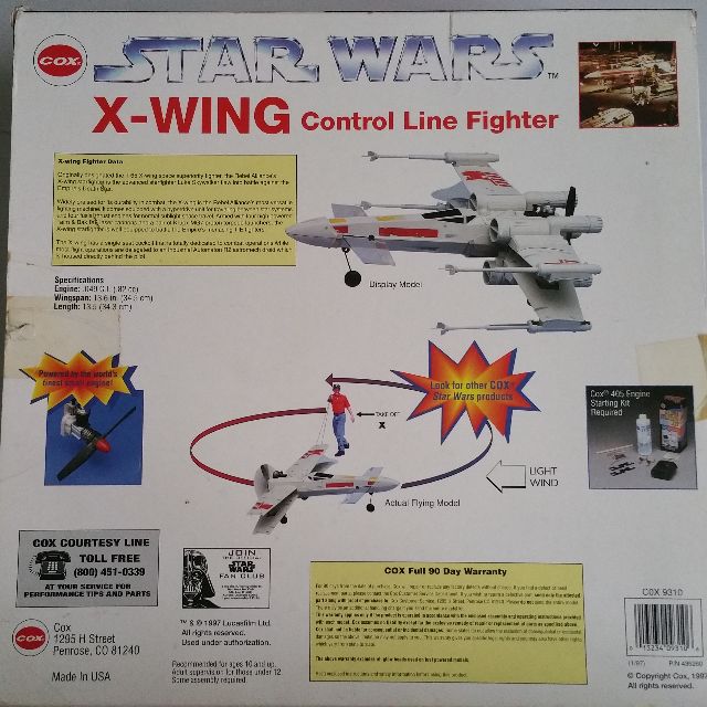 Star Wars X-Wing Rare COX (Control Line), Everything Else on Carousell