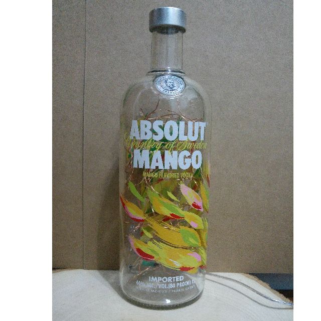 Absolut Vodka Mango - LED Bottle Lights, Furniture & Home Living ...