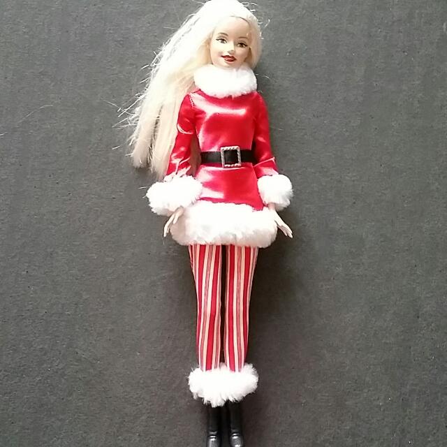 Authentic Mattel Barbie Doll Figure - Santa Helper, Hobbies & Toys ...