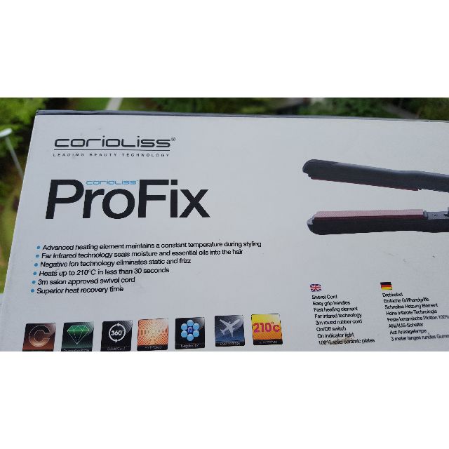 [SOLD] Corioliss Pro Fix Hair Straightener BLACK STYLISH, Beauty ...