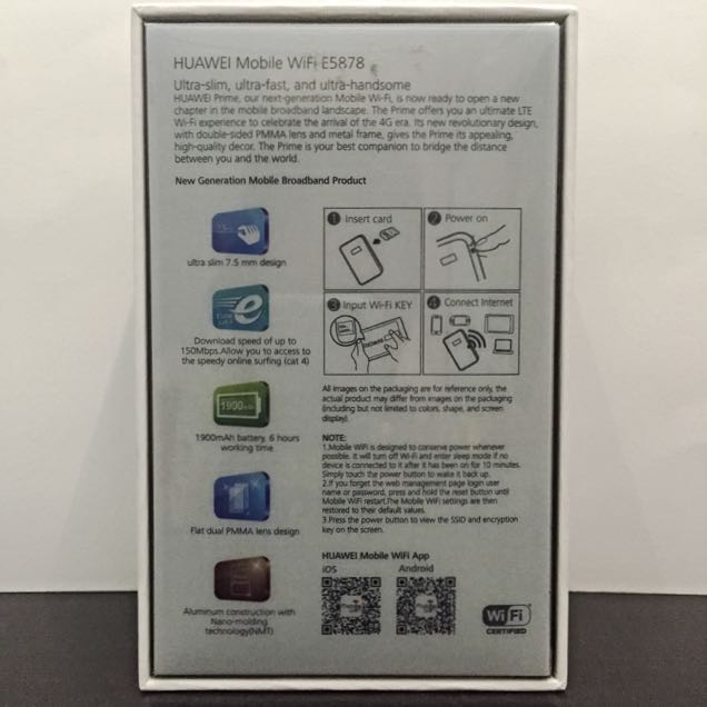 HUAWEI E5878 4G MOBILE WIFI MODEM, Computers & Tech, Parts ...