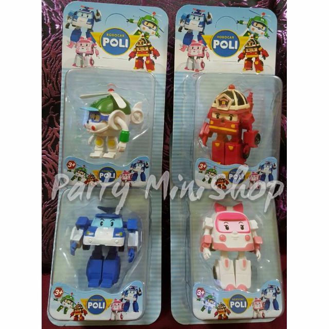 Robocar Poli Set * can be used as cake topper *, Hobbies & Toys ...