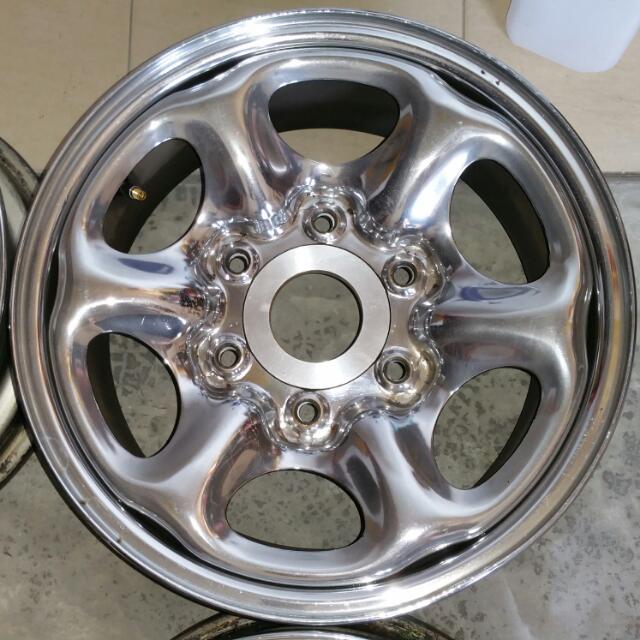Toyota Hiace steel chrome rims wheels commuter hilux high low roof ...