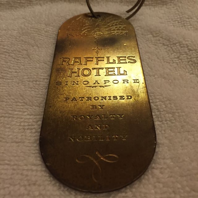 Vintage Solid Brass Raffles Hotel Key Fob Ring, Hobbies & Toys ...