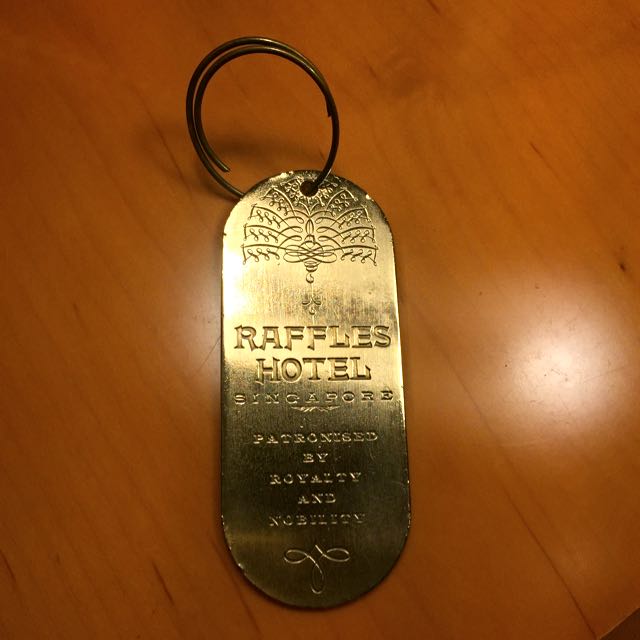 Vintage Solid Brass Raffles Hotel Key Fob Ring, Hobbies & Toys ...