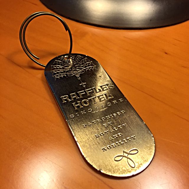 Vintage Solid Brass Raffles Hotel Key Fob Ring, Hobbies & Toys ...
