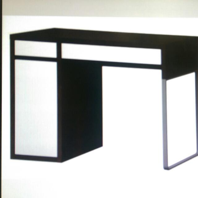 IKEA Study Table- Black(used), Furniture & Home Living, Furniture ...