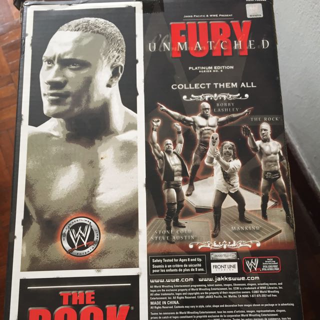 Back In Box WWE "The Rock", Hobbies & Toys, Toys & Games on Carousell