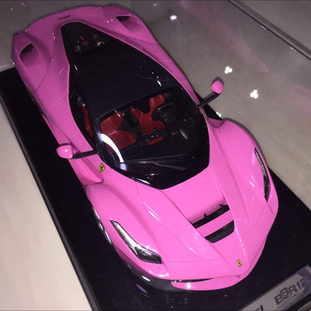 BBR 1:12 Ferrari Laferrari 2013 Baby Pink, Hobbies & Toys, Toys & Games ...