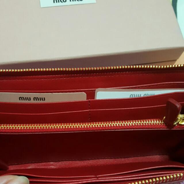 BNIB Authentic Mui Mui Wallet, Luxury, Bags & Wallets on Carousell