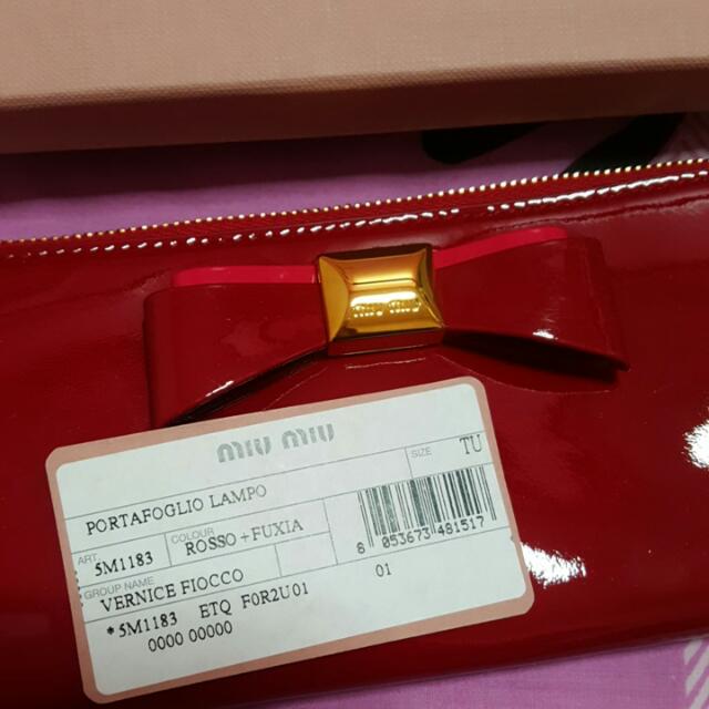 BNIB Authentic Mui Mui Wallet, Luxury, Bags & Wallets on Carousell