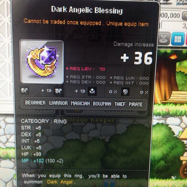 Dark Angelic Blessing Ring, Hobbies & Toys, Toys & Games on Carousell