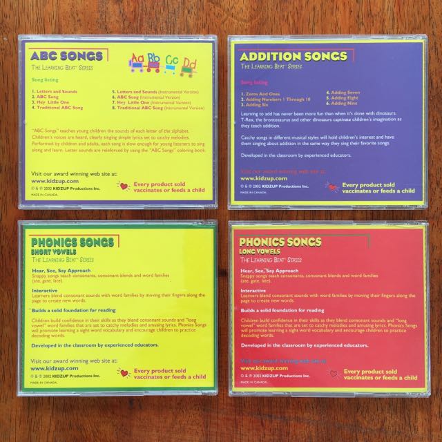 Kidzup Learning Songs CDs, Hobbies & Toys, Toys & Games on Carousell