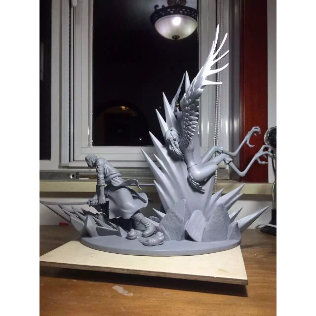 [PO] One Piece STR Roronoa Zoro VS Monet Custom Resin Statue, Bulletin ...