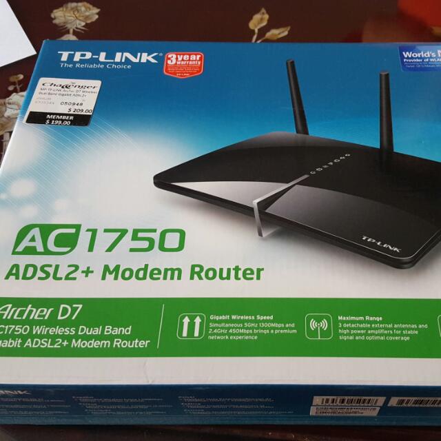 TP-Link AC 1750 Modem Router, Computers & Tech, Parts & Accessories ...