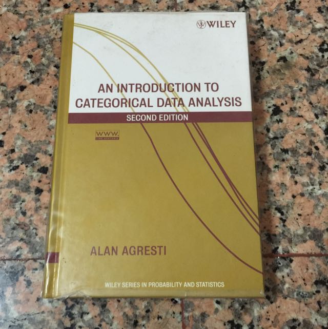 An Introduction To Categorical Data Analysis, Hobbies & Toys, Books & Magazines, Textbooks on ...