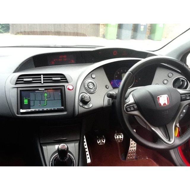 Honda Civic FN FN2R Double Din Fascia DVD Stereo CD Panel Dash Mounting ...