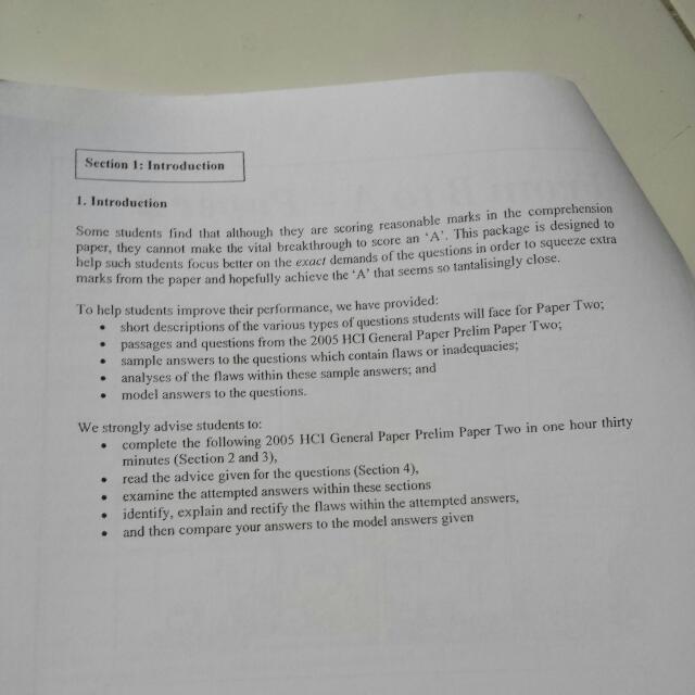 Hwa Chong JC A Level GP Compre And AQ Guide, Hobbies & Toys, Books ...