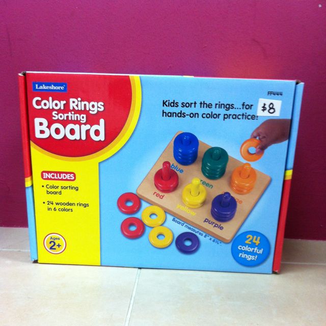 Lakeshore Colour Rings Sorting Board, Hobbies & Toys, Toys & Games on ...