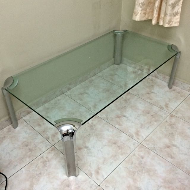 Solid Glass Top Coffee Table(from Barang-barang Furniture Shop)~free ...