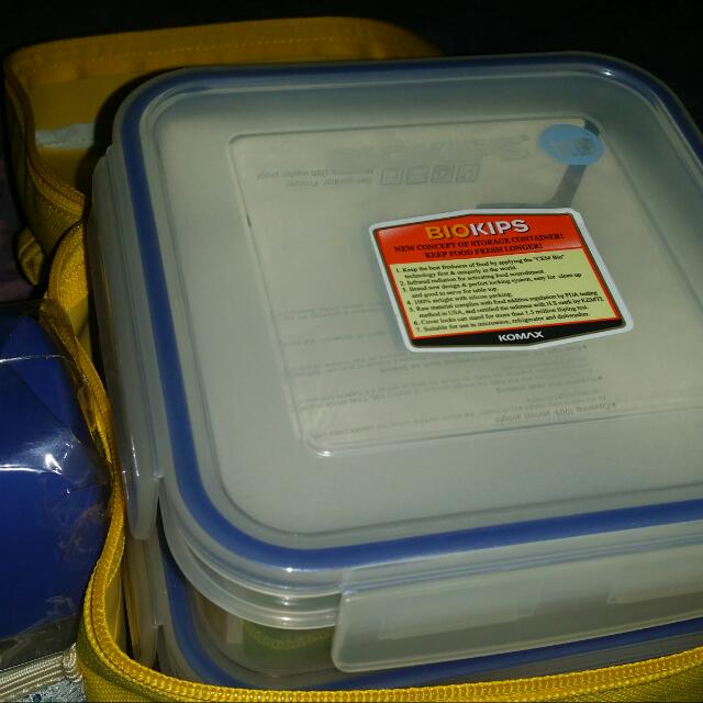BioKips KOMAX food storage 3-set containers, TV & Home Appliances ...